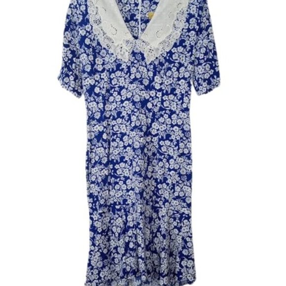 Jane Singer | Dresses | Vintage Jane Singer Womens A Line Dress Blue ...